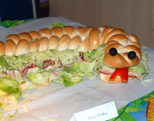 Be Different...Act Normal: Snake Sub Sandwich [Party Food]