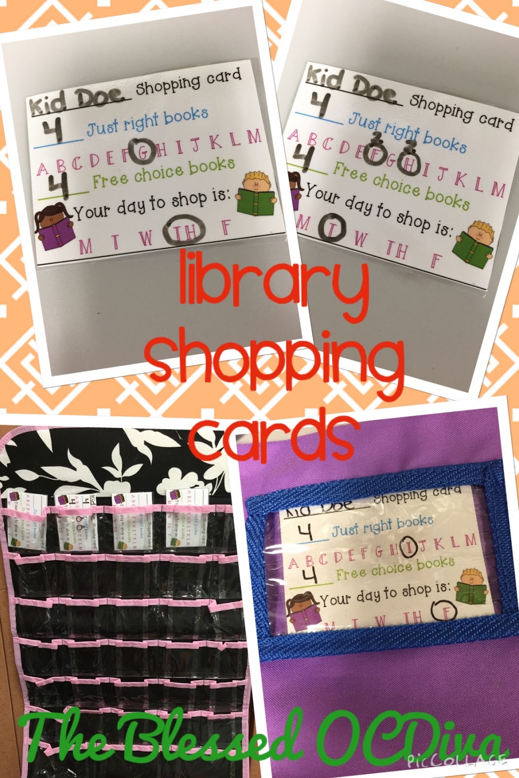 Library Shopping Cards | The Blessed OCDiva