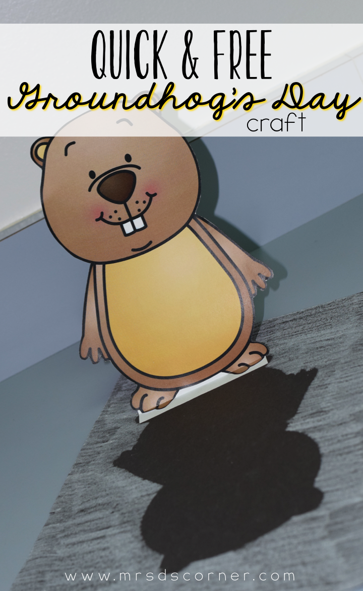 Quick and Easy Groundhog’s Day Craft - Mrs. D's Corner
