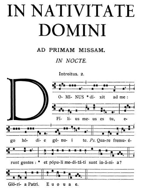 Gregorianischer Choral: In Nativitate Domini - Ad Primam Missam ...