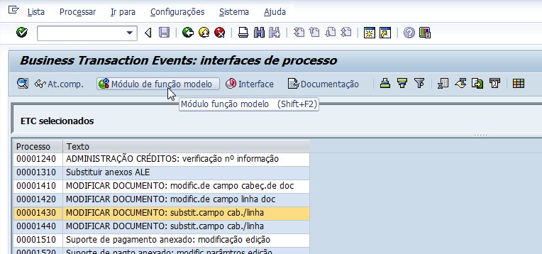ABAP Junior: Business Transaction Events ( BTE ) - FIBF