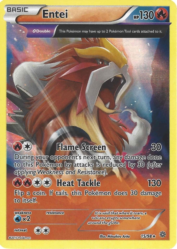 Entei 15/98 -- Ancient Origins Pokemon Card Review | PrimetimePokemon's ...