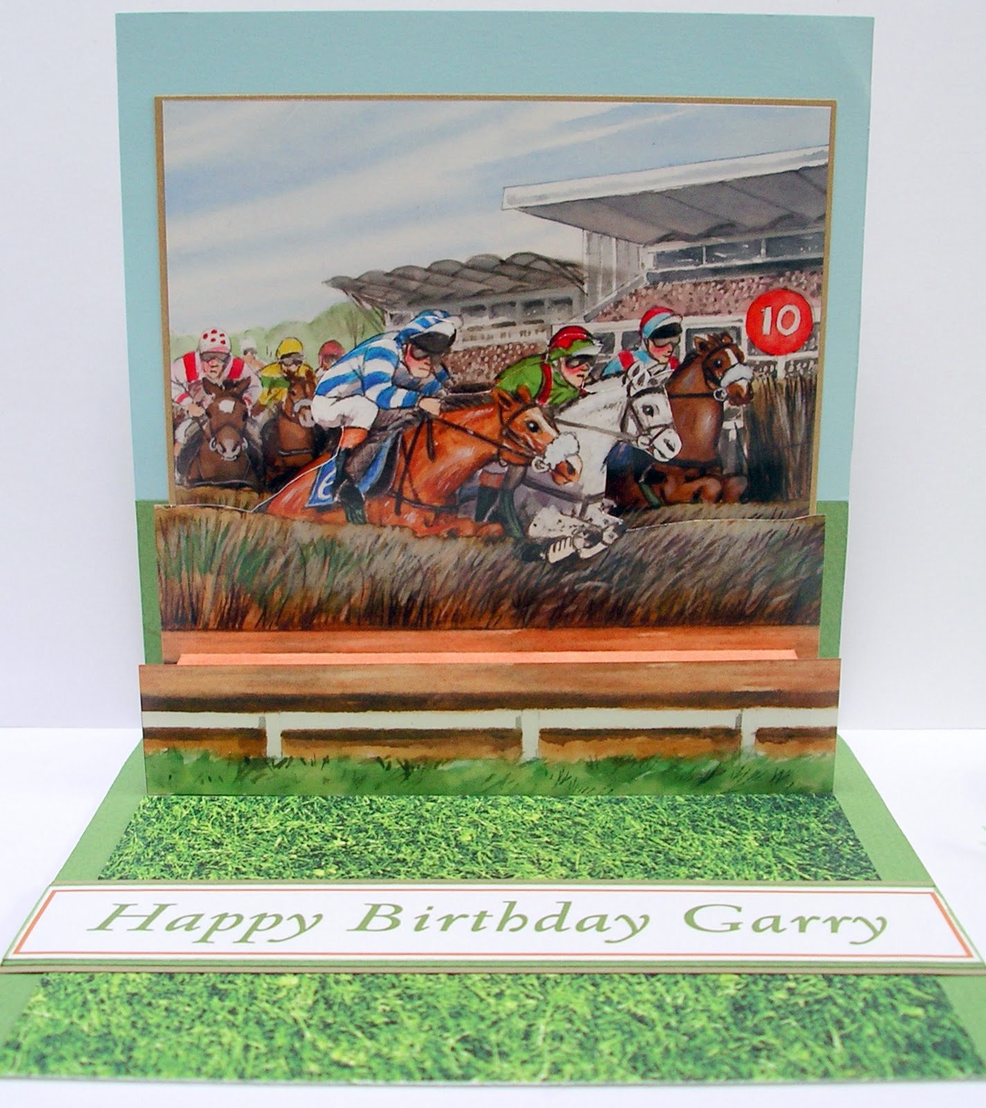 Ballerina Craft: horse-racing card