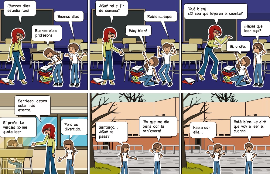 Santa Isabel se Conecta a la Escritura: TIRA CÓMICA