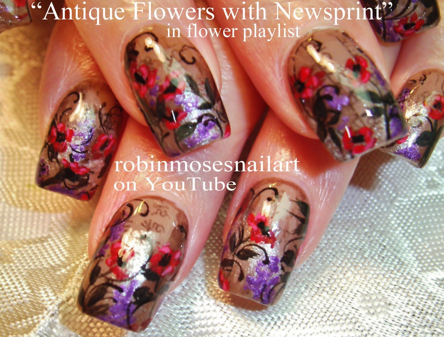 Nail Art by Robin Moses: "fall leaves" "fall nails" "FALL NAIL ART ...