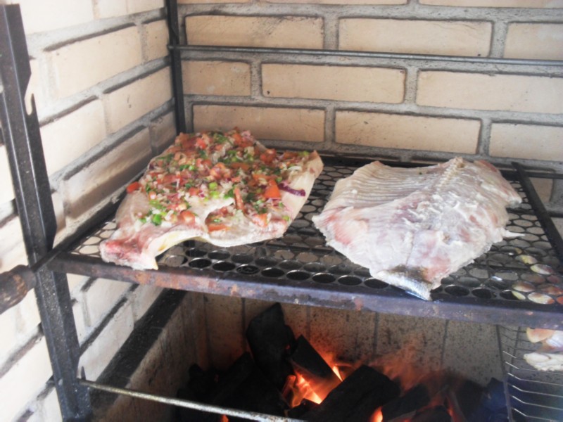 Temperos e Sabores: Pacu assado à moda da família