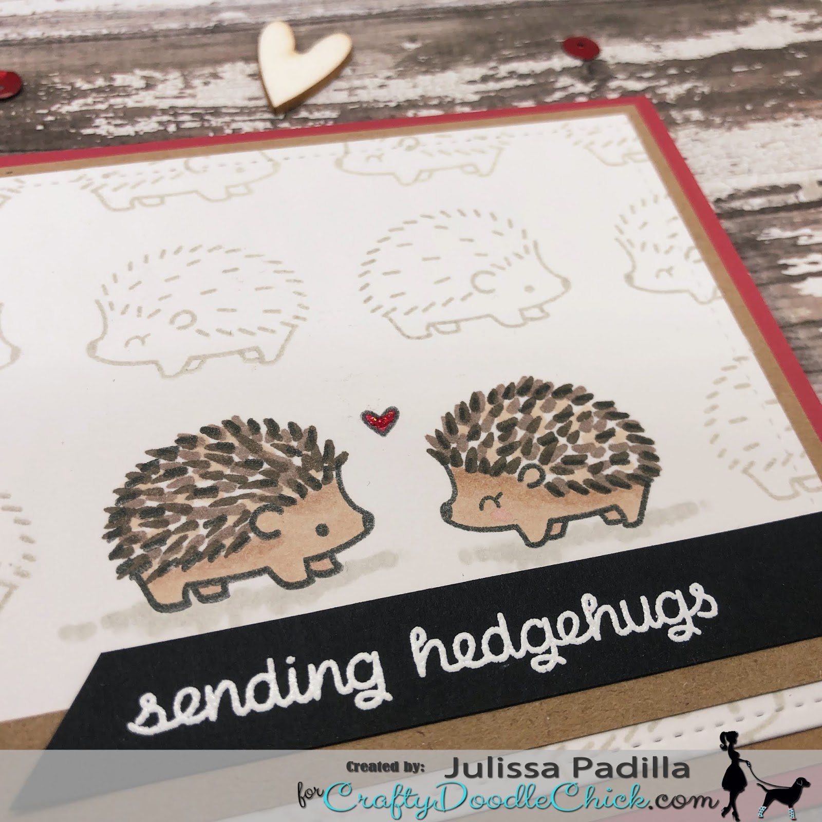CraftyDoodleChick.com: Sending Valentine Hedgehugs!