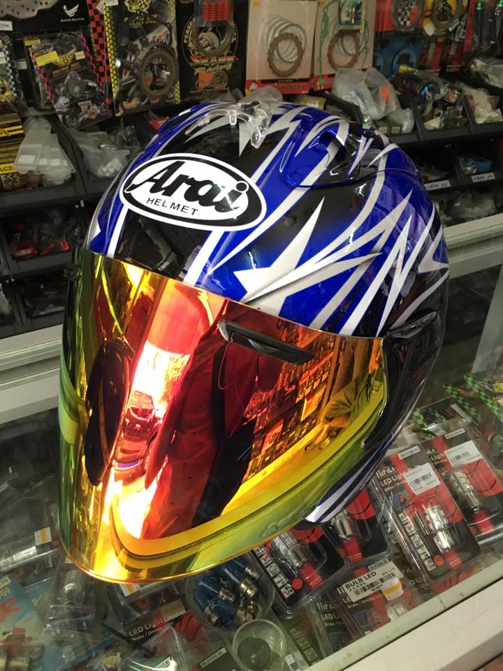 ARAI STELLA (BIRU & MERAH) - HELMET COPY ORI
