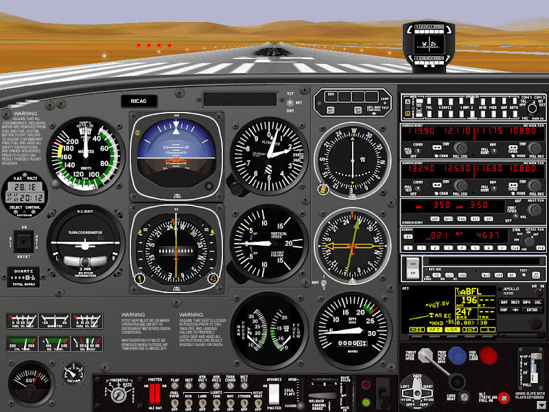Jet Airlines: Cessna 182 Cockpit