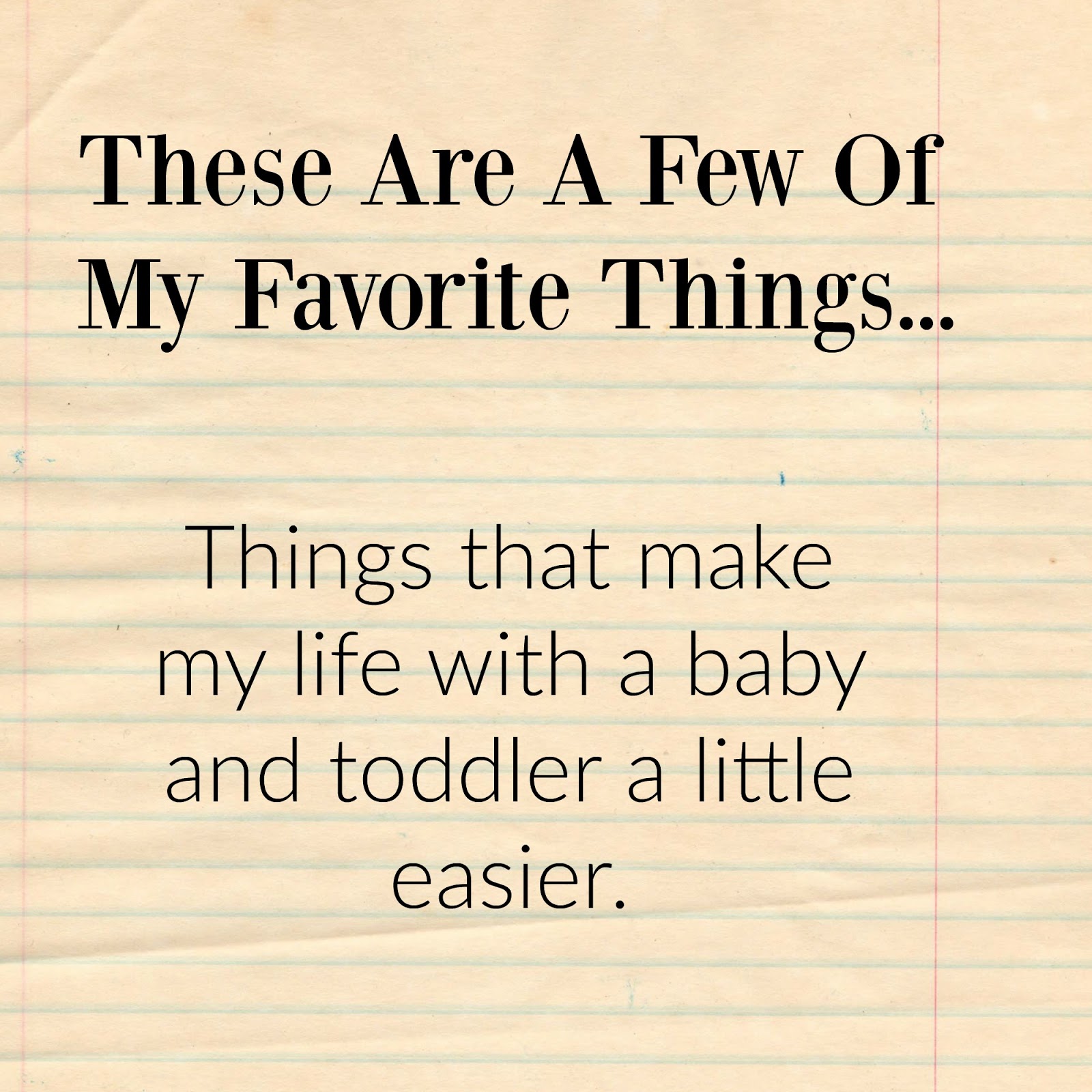 Framing Cali: These Are A Few Of My Favorite Things...