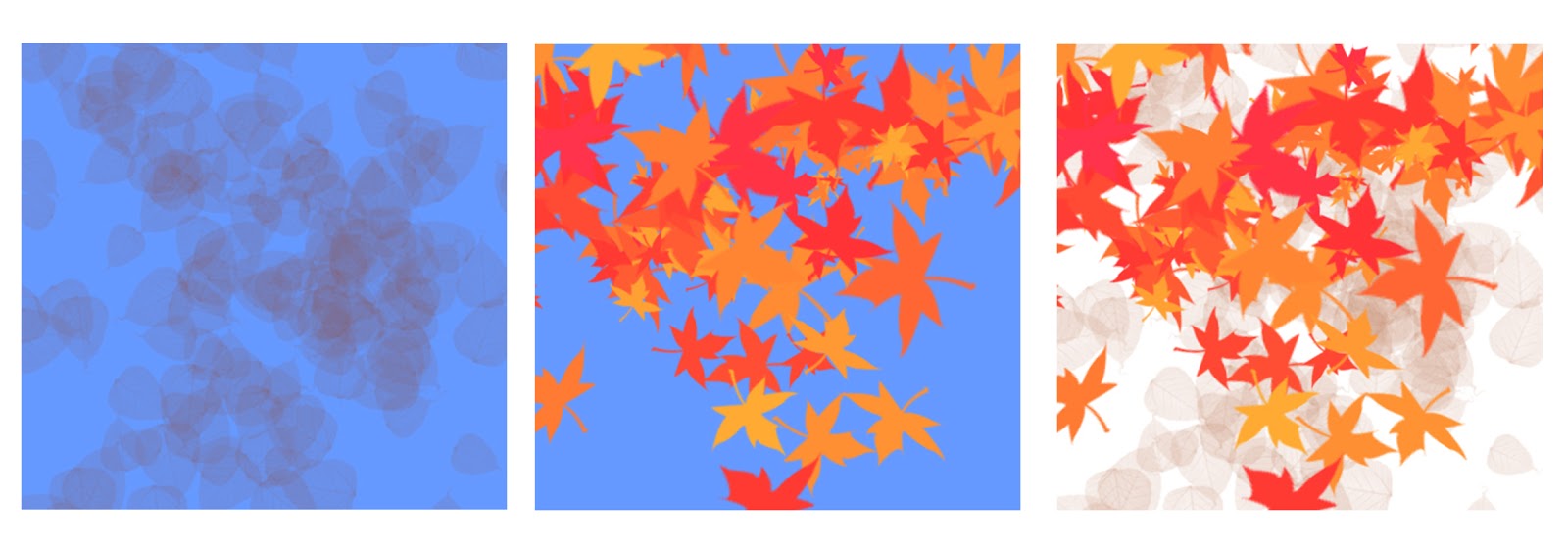 Teoría del color: Formas compositivas del color