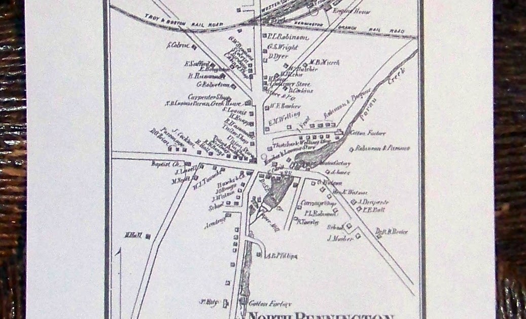 Jane Griswold Radocchia: The 1856 map of N. Bennington, Vermont