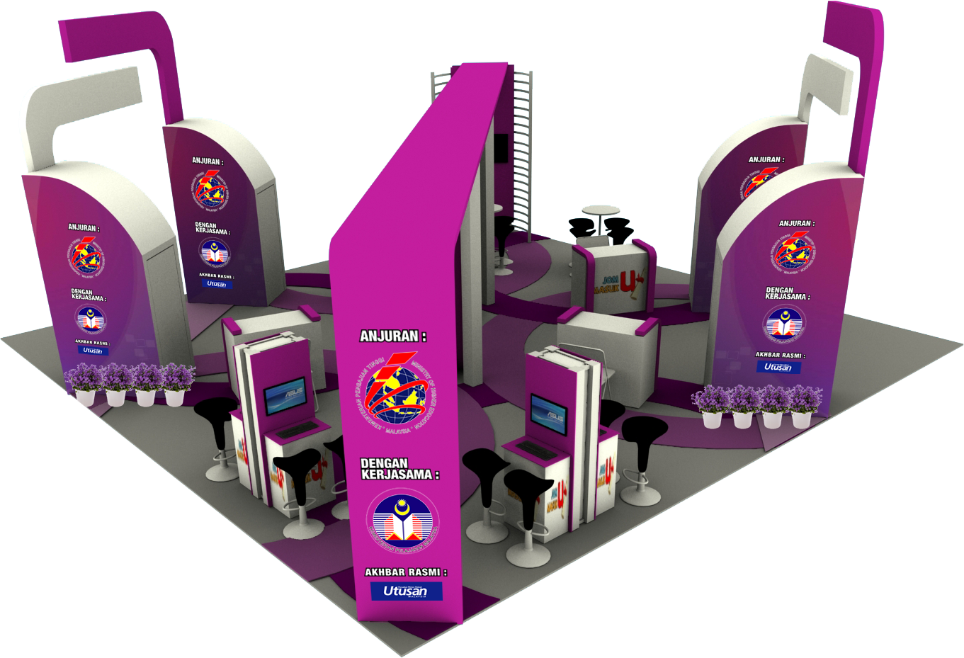 Desain Stand Pameran Yang Keren ~ Desain Stand Pameran