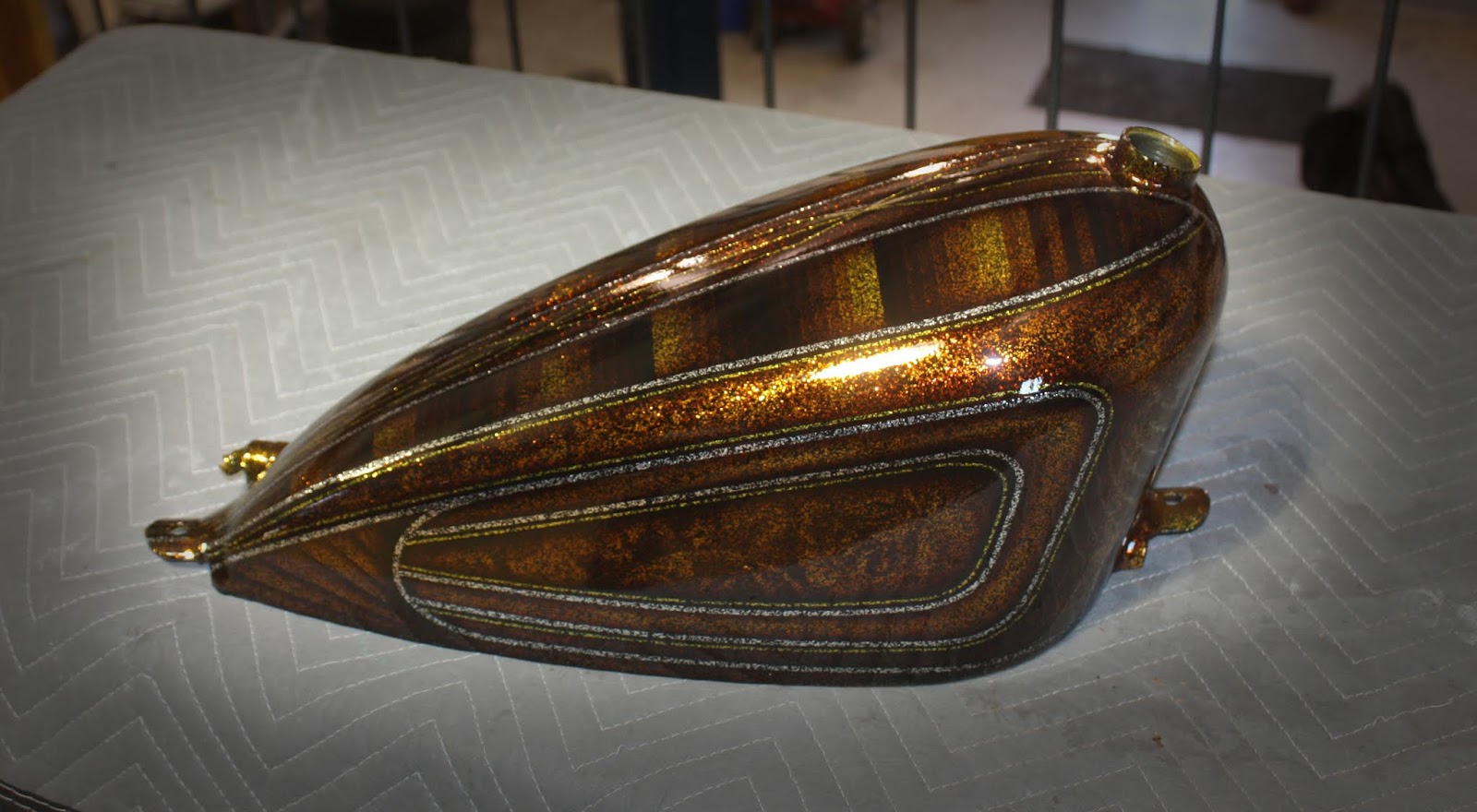 Online Motorcycle Paint Shop: Metal flake brown and gold candy mexican ...