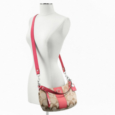 Coach Bag Forever: Coach Signature stripe demi crossbody # F19218