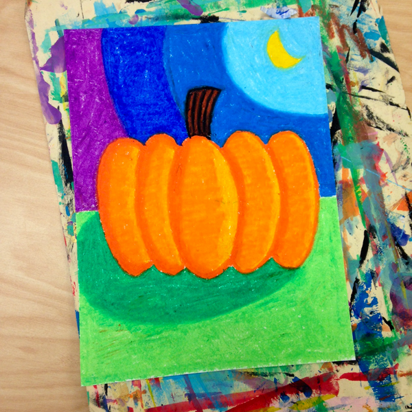 Artsy Blevs: Fall Pumpkin Art Lessons | Color Value and Secondary Colors
