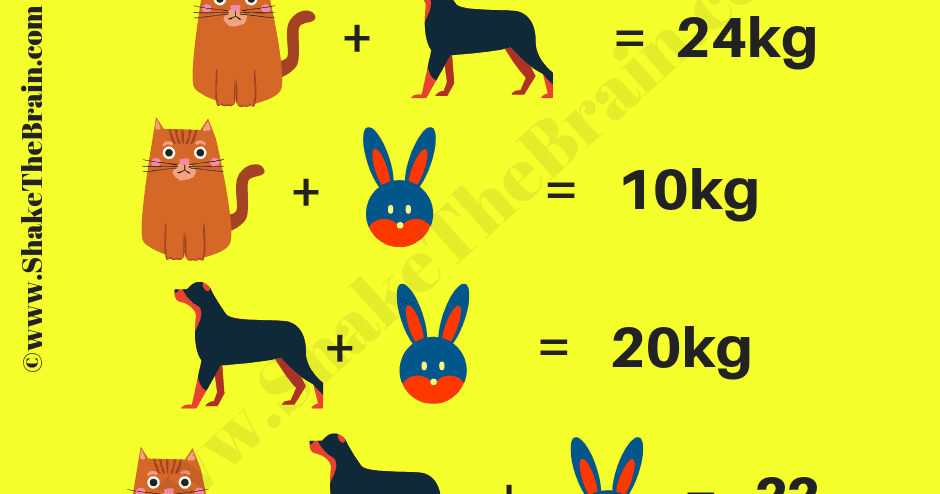 Maths Brain Teaser: Algebra Picture Puzzle (Answer Included)