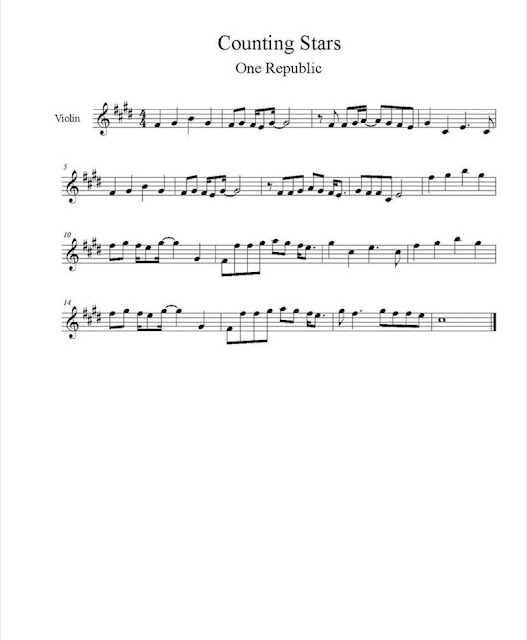 One Republic - Counting Stars | Partituras para Violin