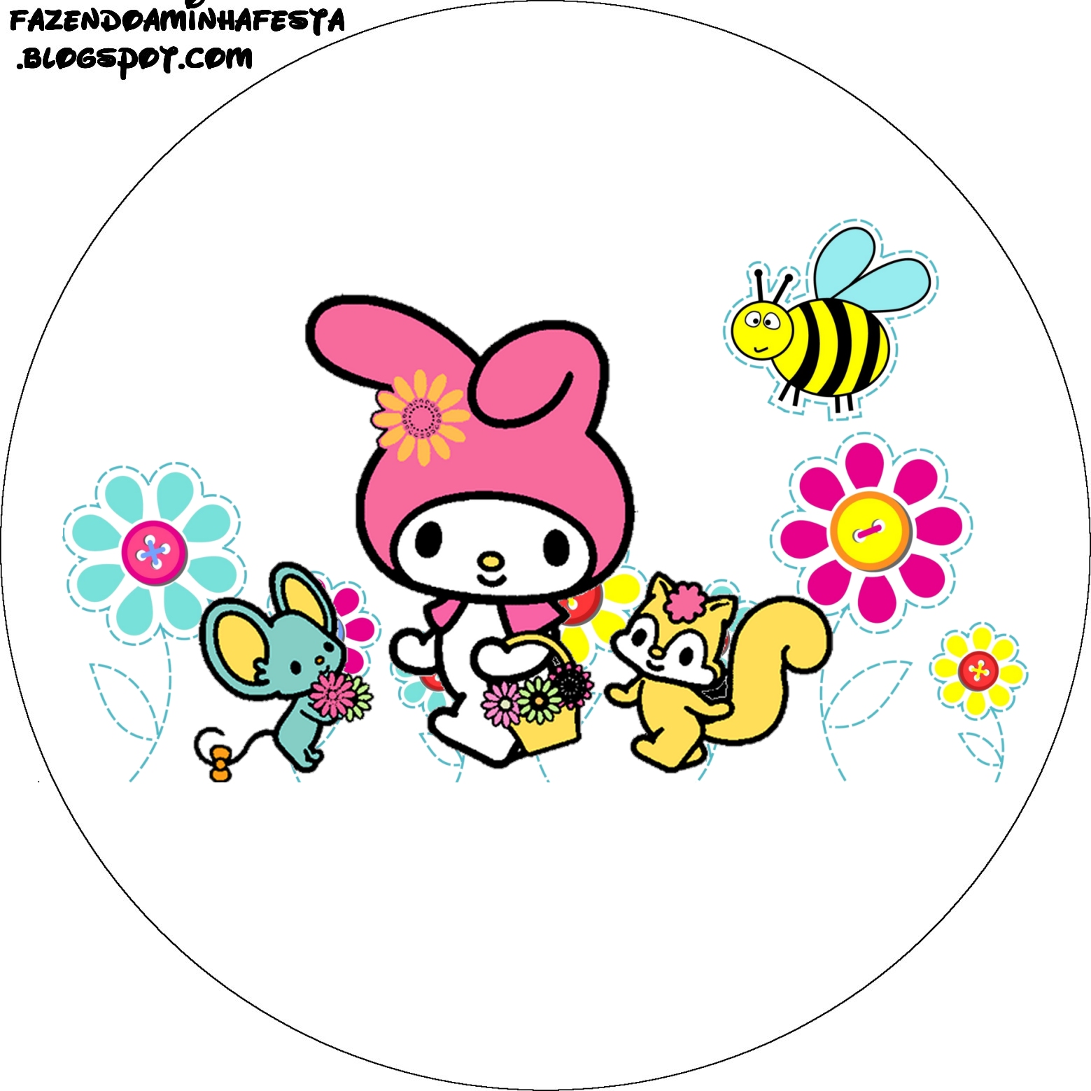 My Melody Birthday Party: Free Printable Candy Buffet Labels. - Oh My ...