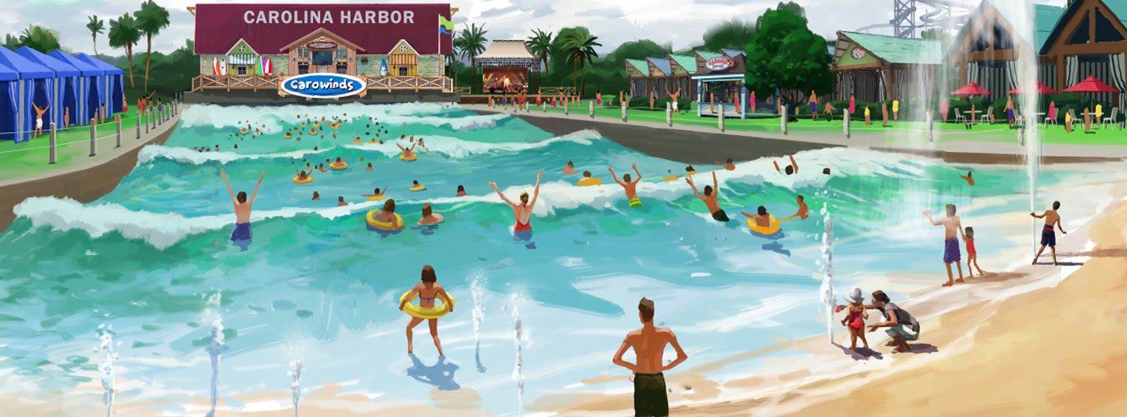 ParcPlaza.net: Carowinds agrandit son parc aquatique en 2016