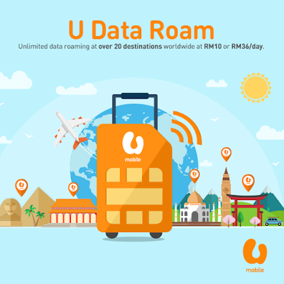 U Mobile Prepaid Postpaid Unlimited Data Roaming at RM10/Day Until 31 ...