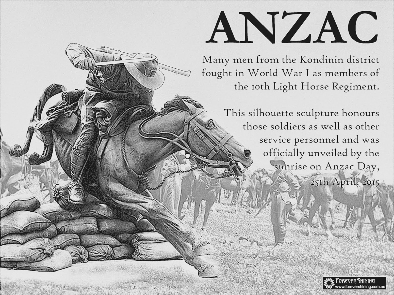 Lock Family Ramblings: 10th Light Horse Brigade sculpture