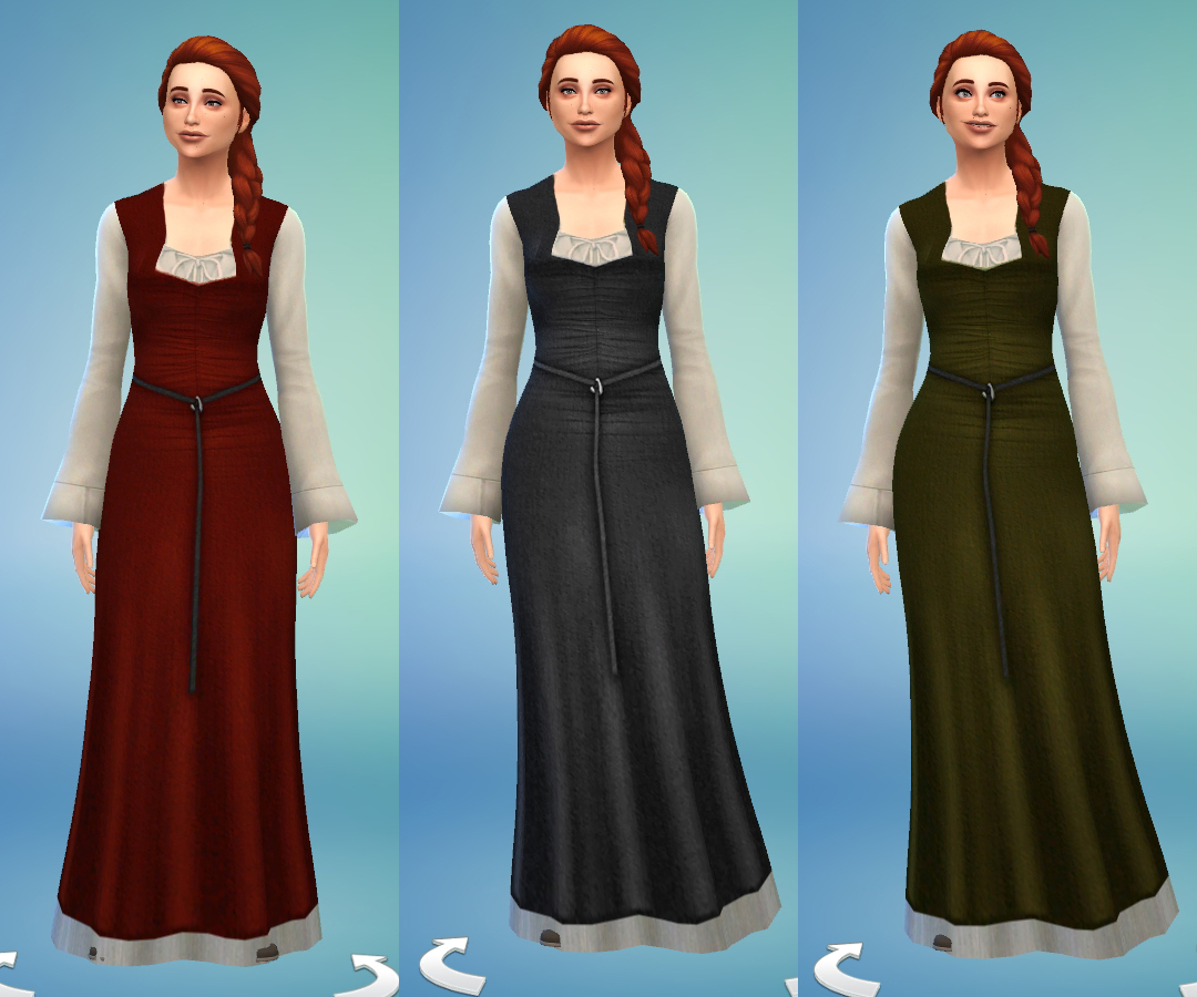 TS4: Celtic Dress Number 2 | History Lover's Sims Blog