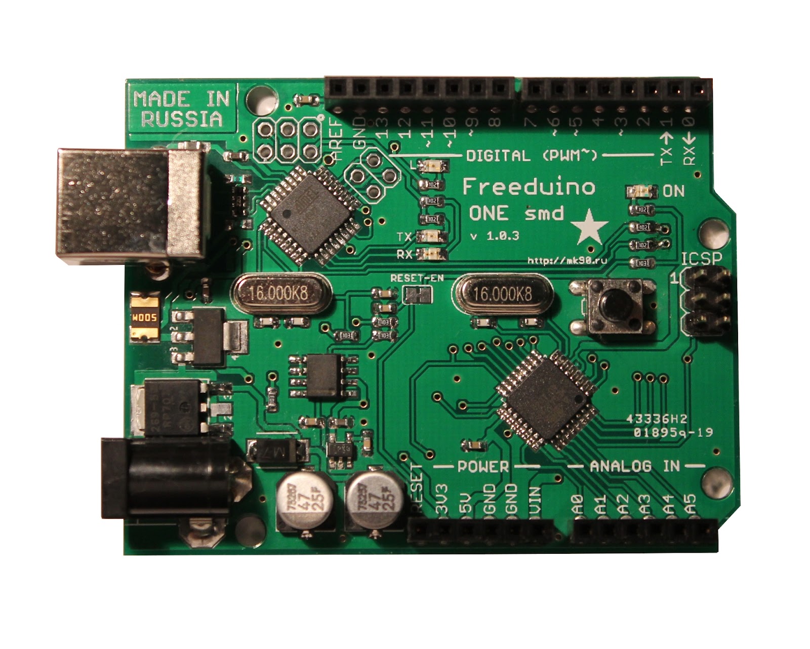 Arduino, MK-90 и другие: Freeduino ONE smd