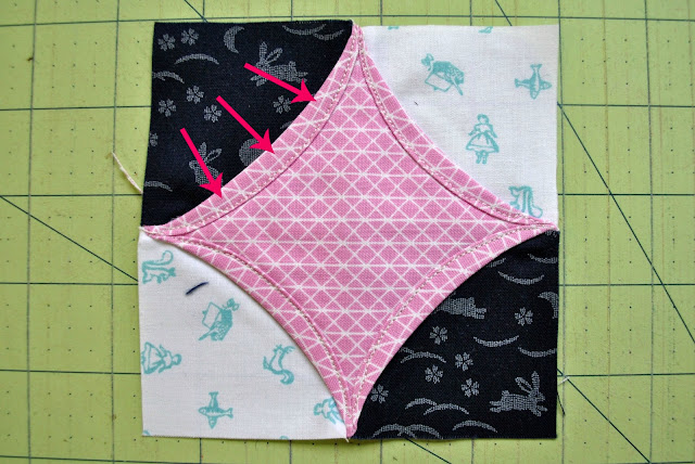 Never Just Jennifer: Machine Pieced Cathedral Windows Block {a Tutorial}