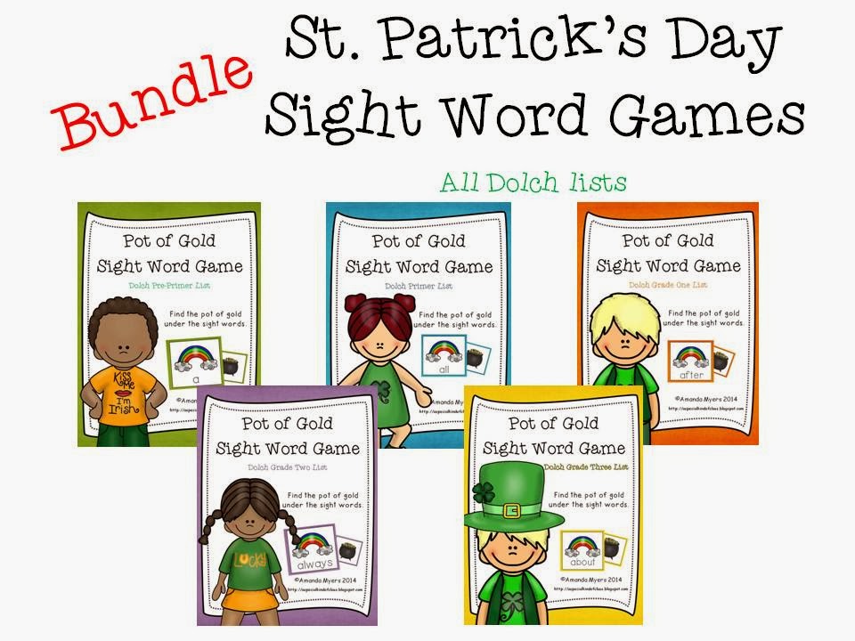 A special kind of class: St. Patrick's Day Sight Words