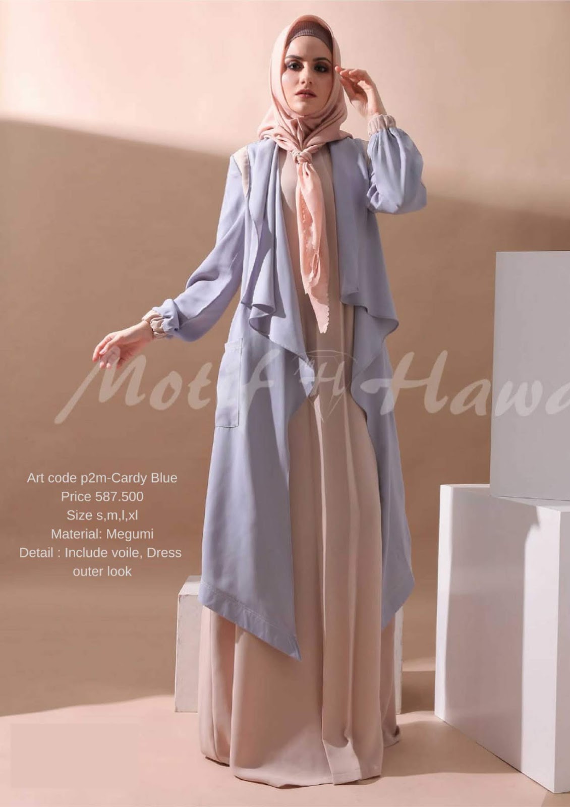 KOLEKSI GAMIS PESTA BRANDED MOTIF HAWA P2M CARDY