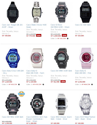 Daftar Harga Jam Tangan Casio Murah Agustus 2013 | Terbaru 2013