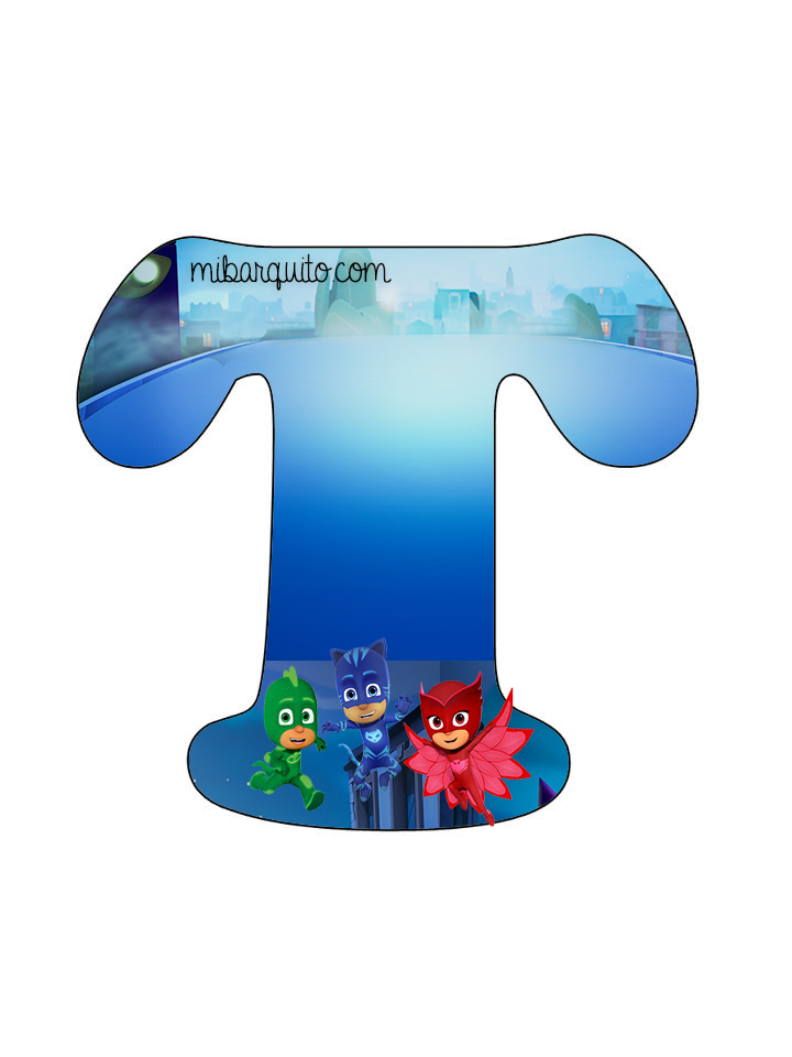 Abecedario de PJ Masks. - Oh my Alfabetos!