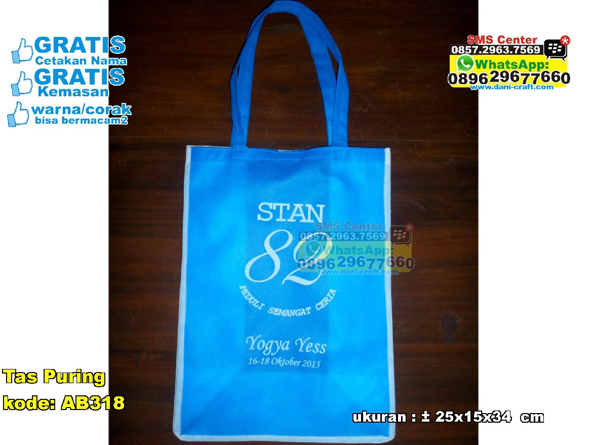Tas Puring Sablon | Souvenir Pernikahan