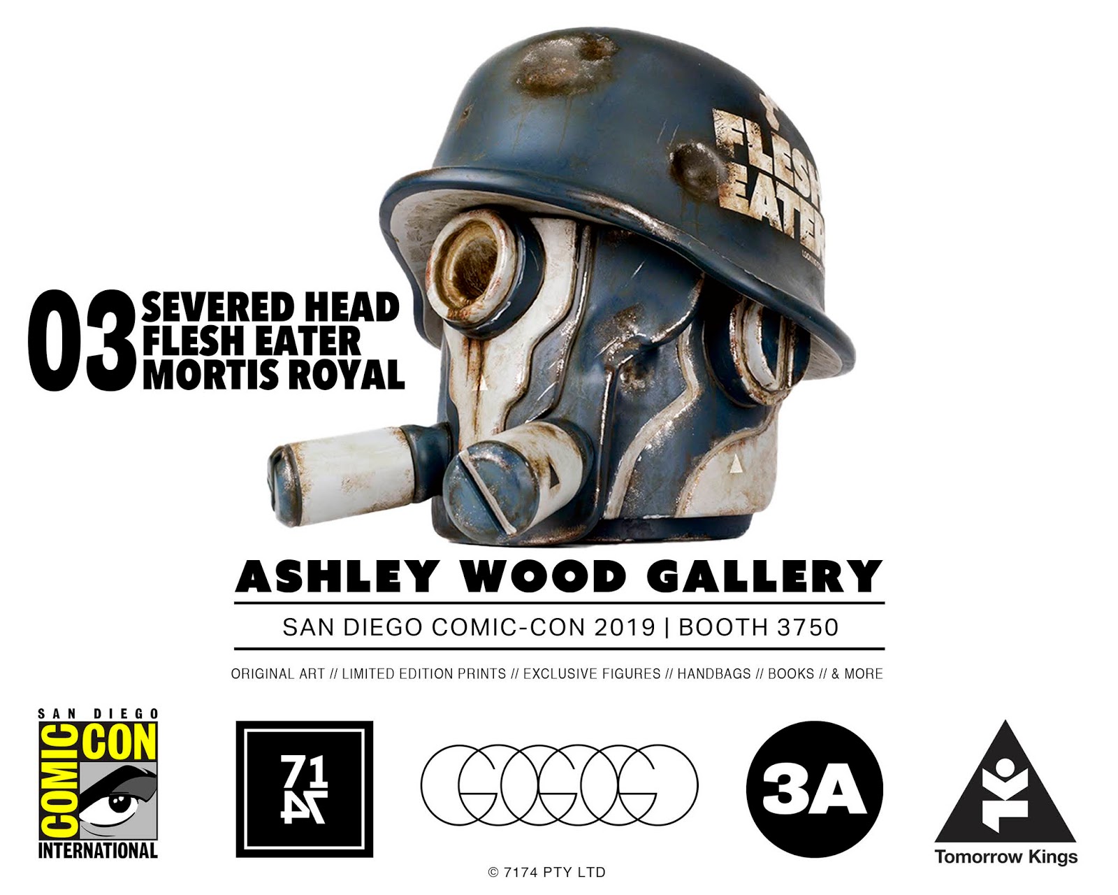 Ashley Wood Gallery & 3A Toys for San Diego Comic Con 2019 (Booth 3750)