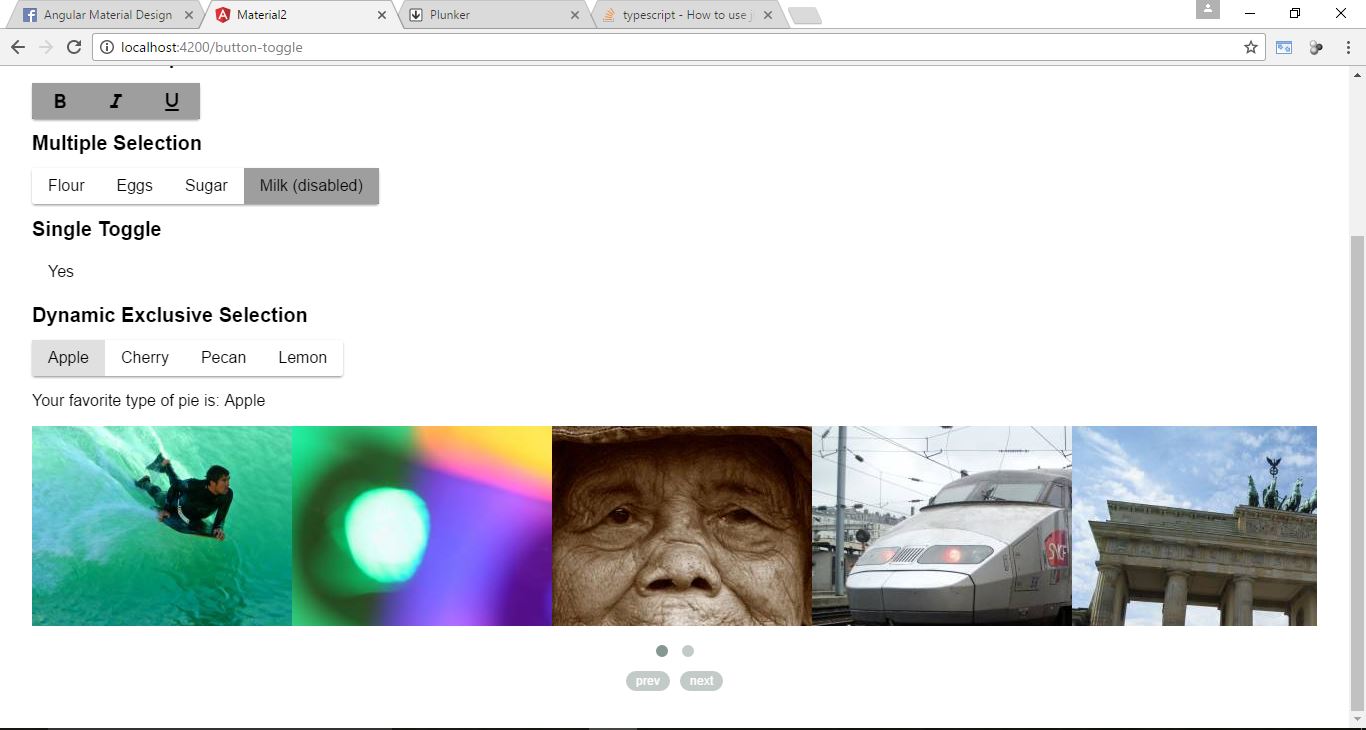 Explore Sitecore: carousel with angular material 2