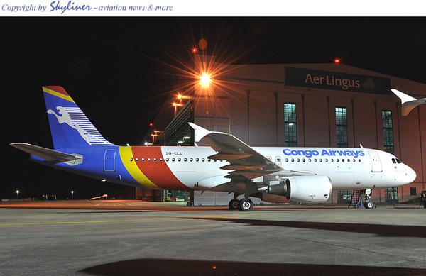 DR Congo Airline Blog: Congo Airways : le premier avion A320 dévoile ...