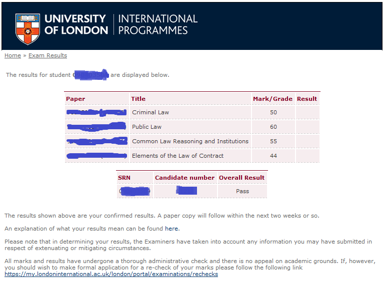 Kd & Co.: how to know your exam grades for uk exams university of london