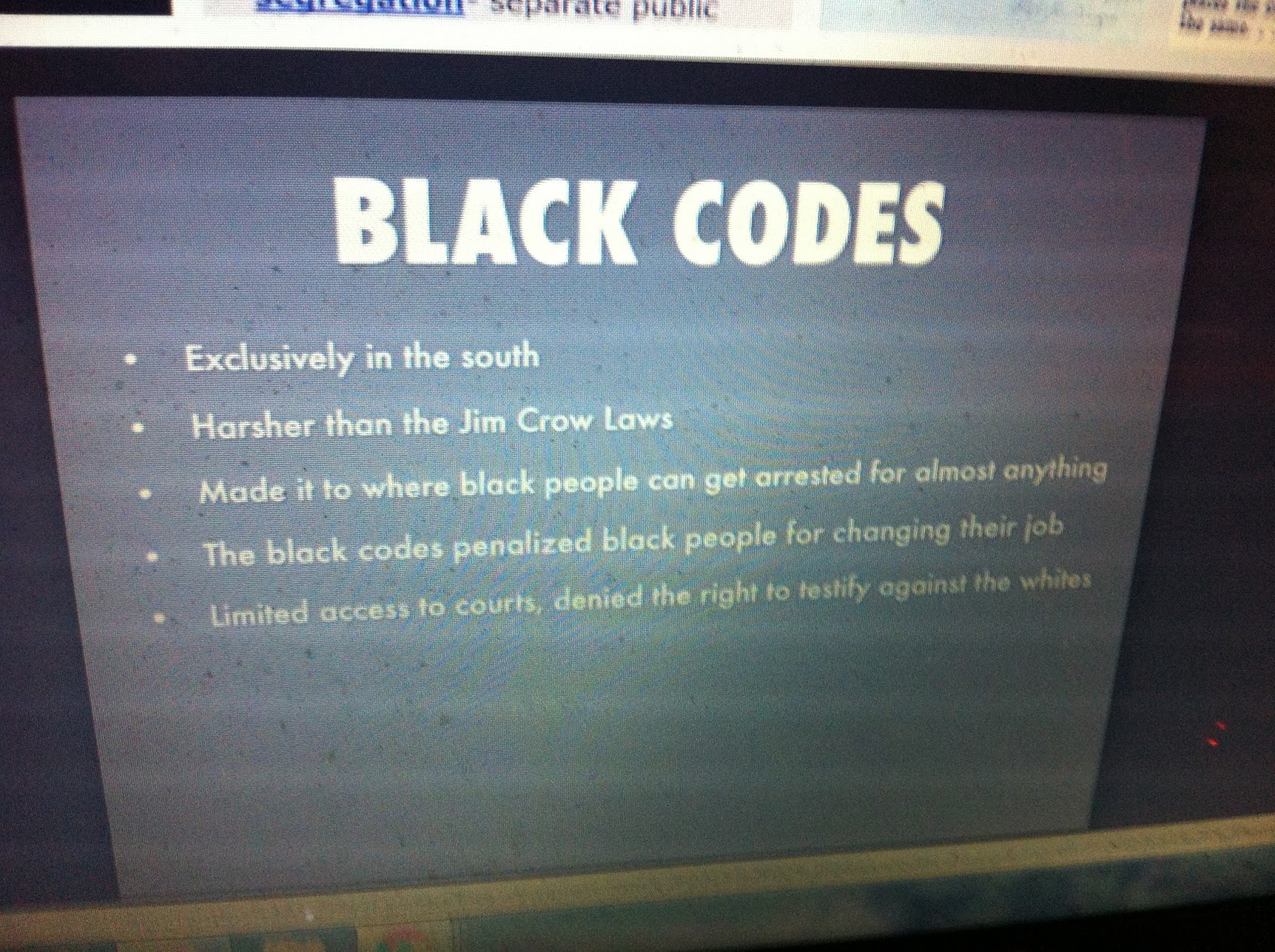 THE BLACK SOCIAL HISTORY:: BLACK SOCIAL HISTORY - BLACK CODES - UNITED ...
