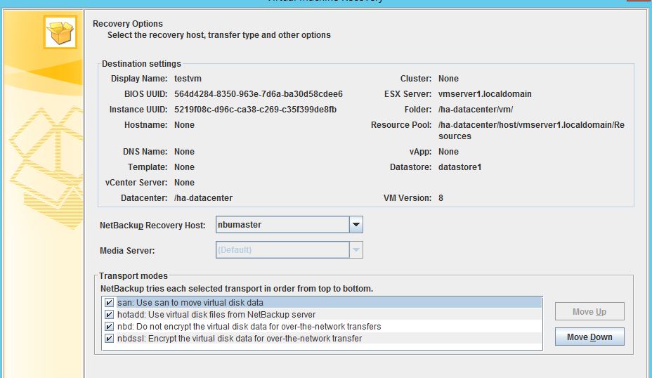 Remote Infrastructure Management: NetBackup 7.7.2 VMware backup ...