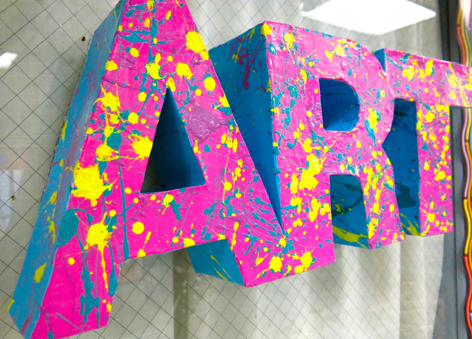 Cassie Stephens: In the Art Room: 3-D Letters!