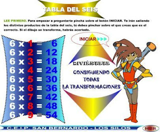 Mi rinconcito de Primaria: Tablas del 6 y del 7