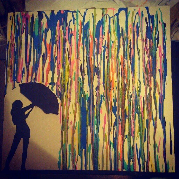 NCC Art Room: dripping paint