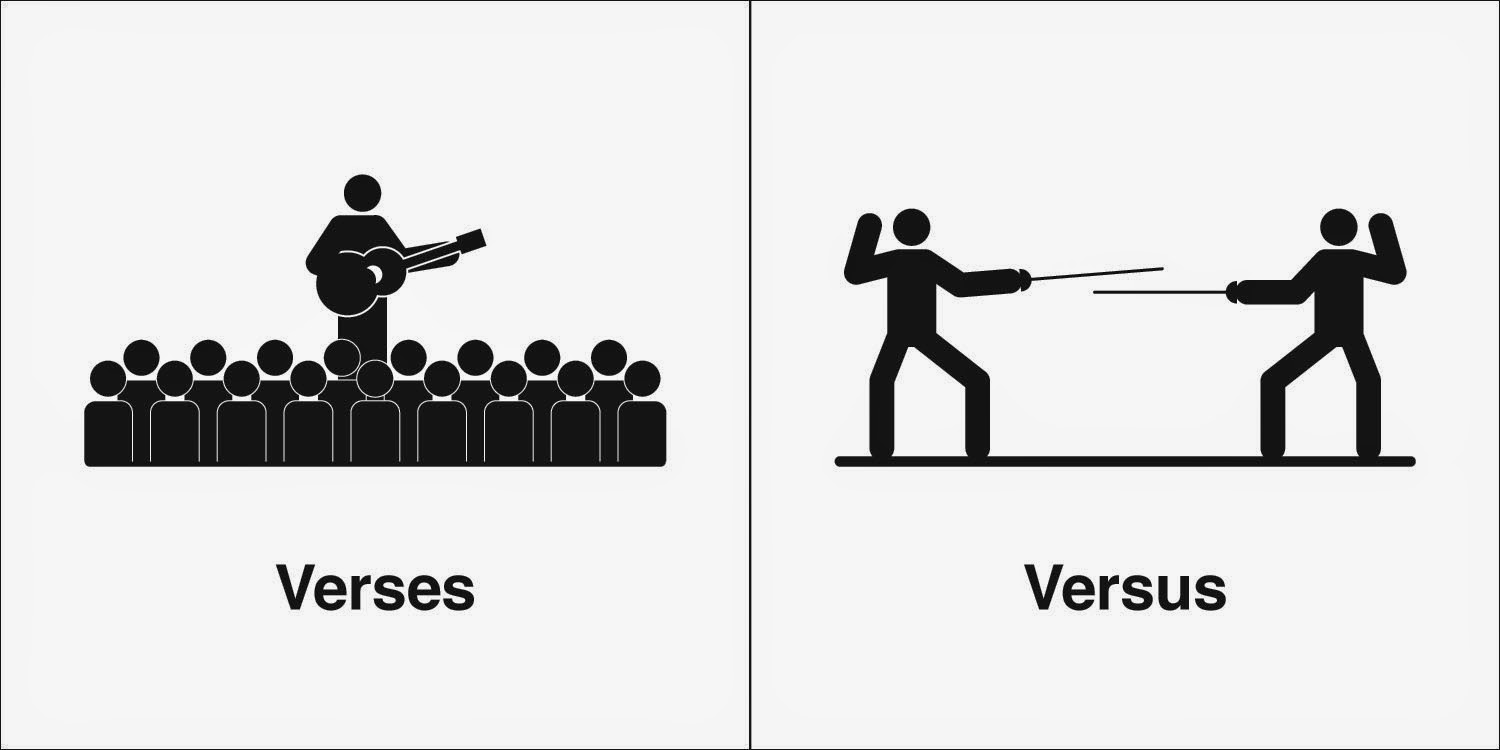 Homophones, Weakly: Verses & Versus