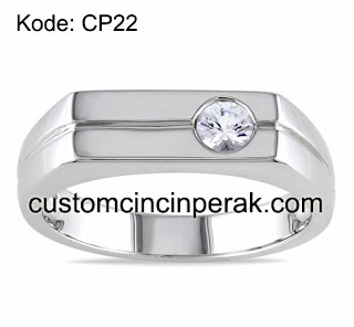 Cincin Perak Pria Kode CP22 - Cincin Couple Perak