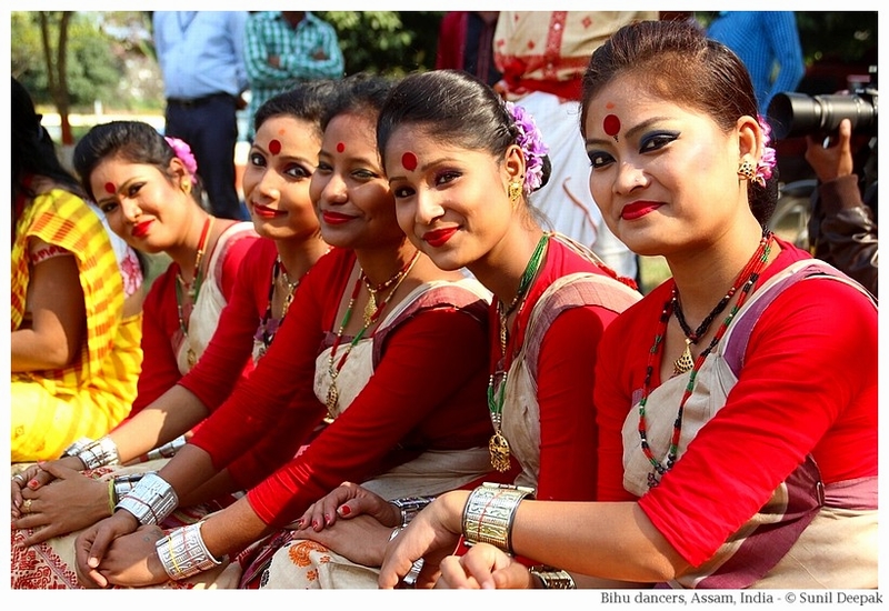 Dancing in Assam