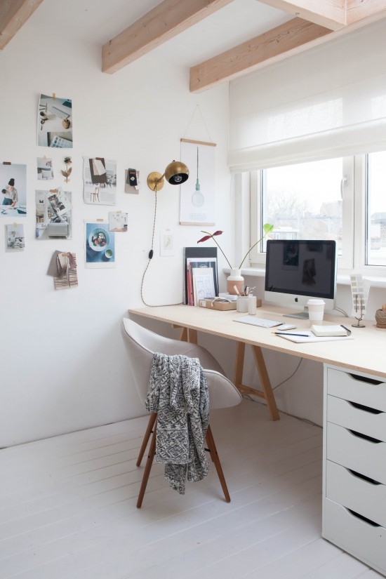 Calm, comfortable, collected & delightful office - Daily Dream Decor
