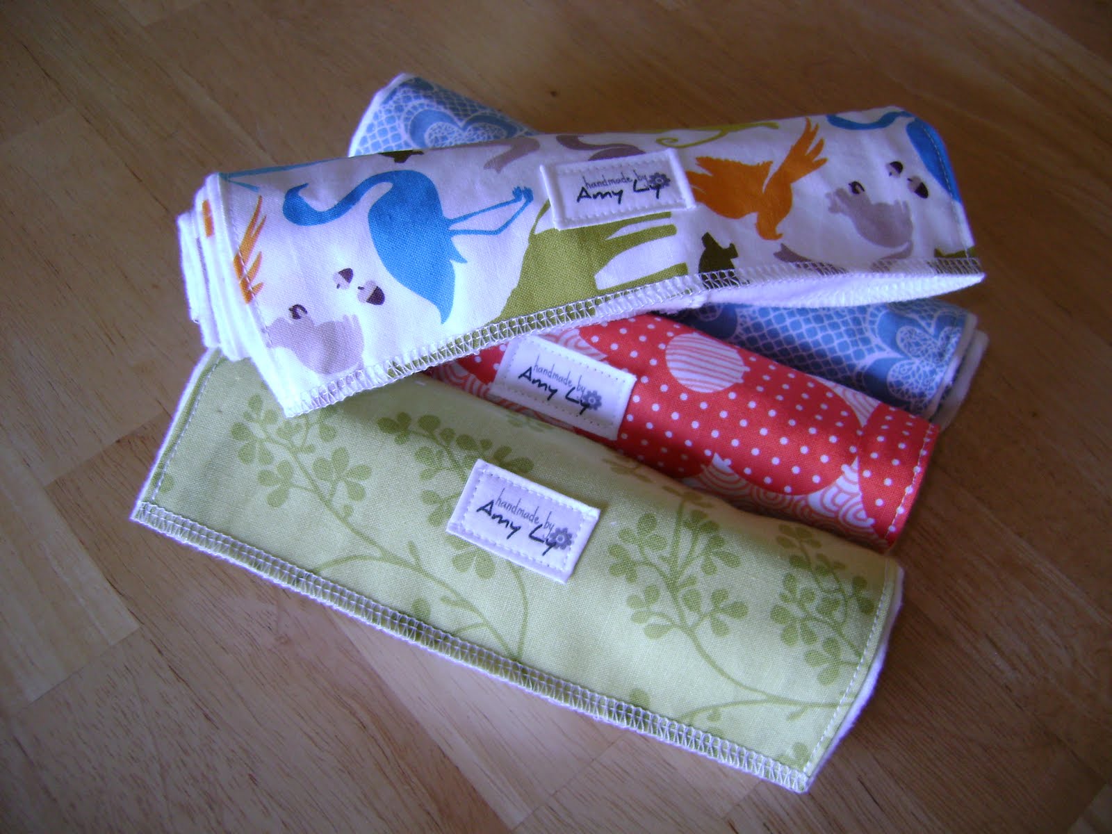 amy's rags to stitches: Fancy Burp Rags