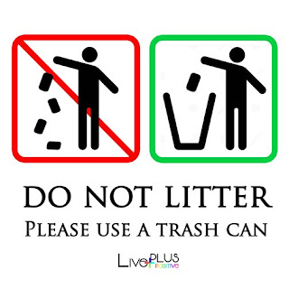 Printable "Don't Littering" Sign | Live Plus