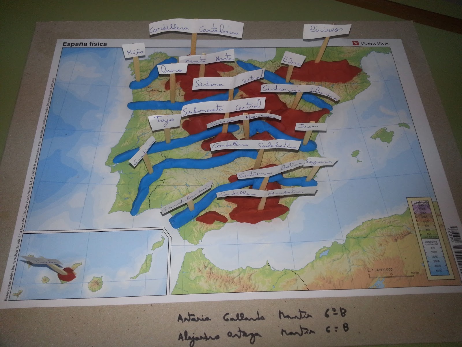 Historia y Naturaleza Viva : Maqueta de relieve y ríos más importantes ...